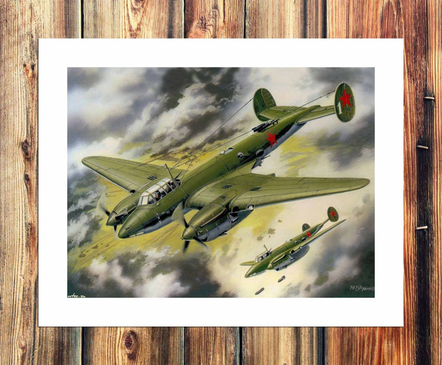 Valery Rudenko Paintings 20x16 inch FRAMED CANVAS PRINT