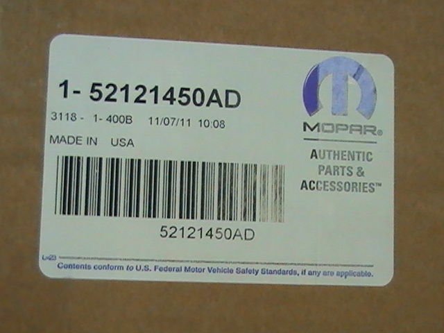 Center Cap Hub Cover 52121450AD Dodge Ram 03-12 OEM Mopar