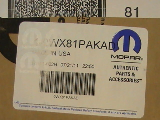 Pacifica Center Hub Cap WX81PAKAD OEM Mopar Chrysler 04-05 Aluminum Wheels
