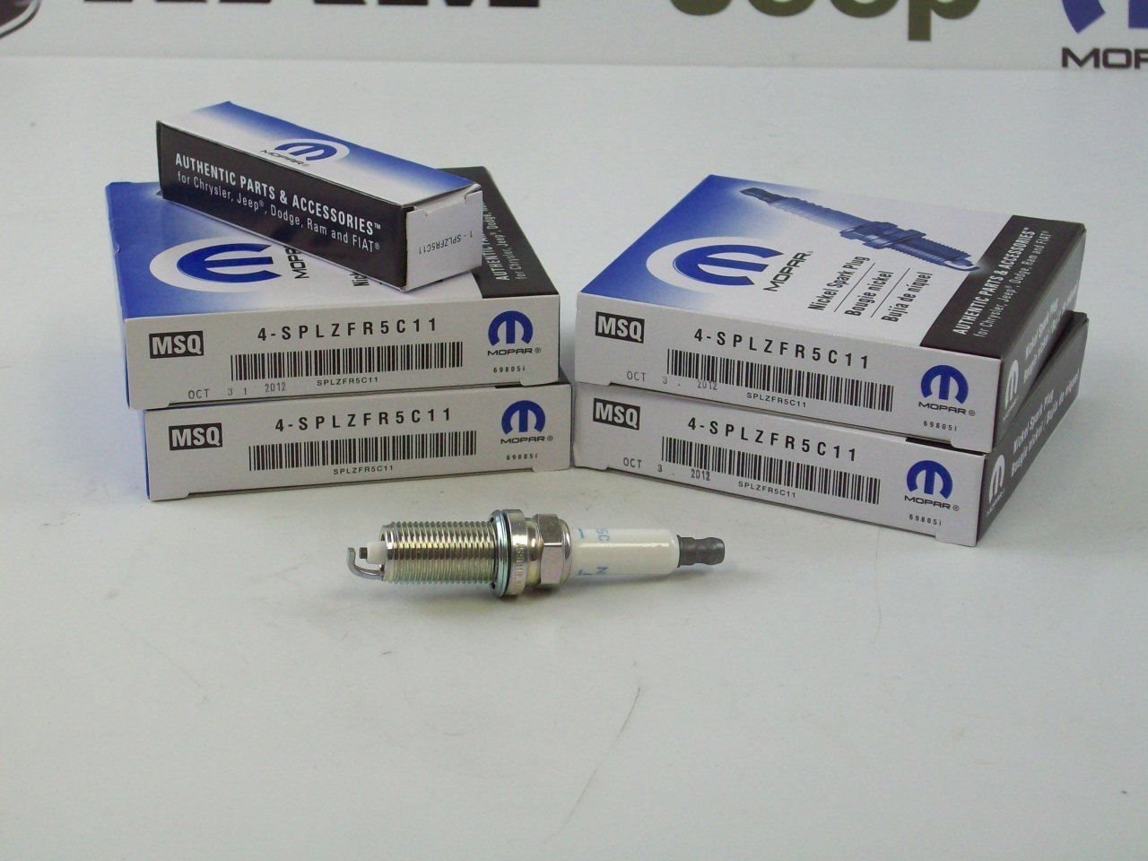 Dodge Challenger Charger 300 Ram 5.7 Hemi Spark Plugs SPLZFR5C11 Set Of ...
