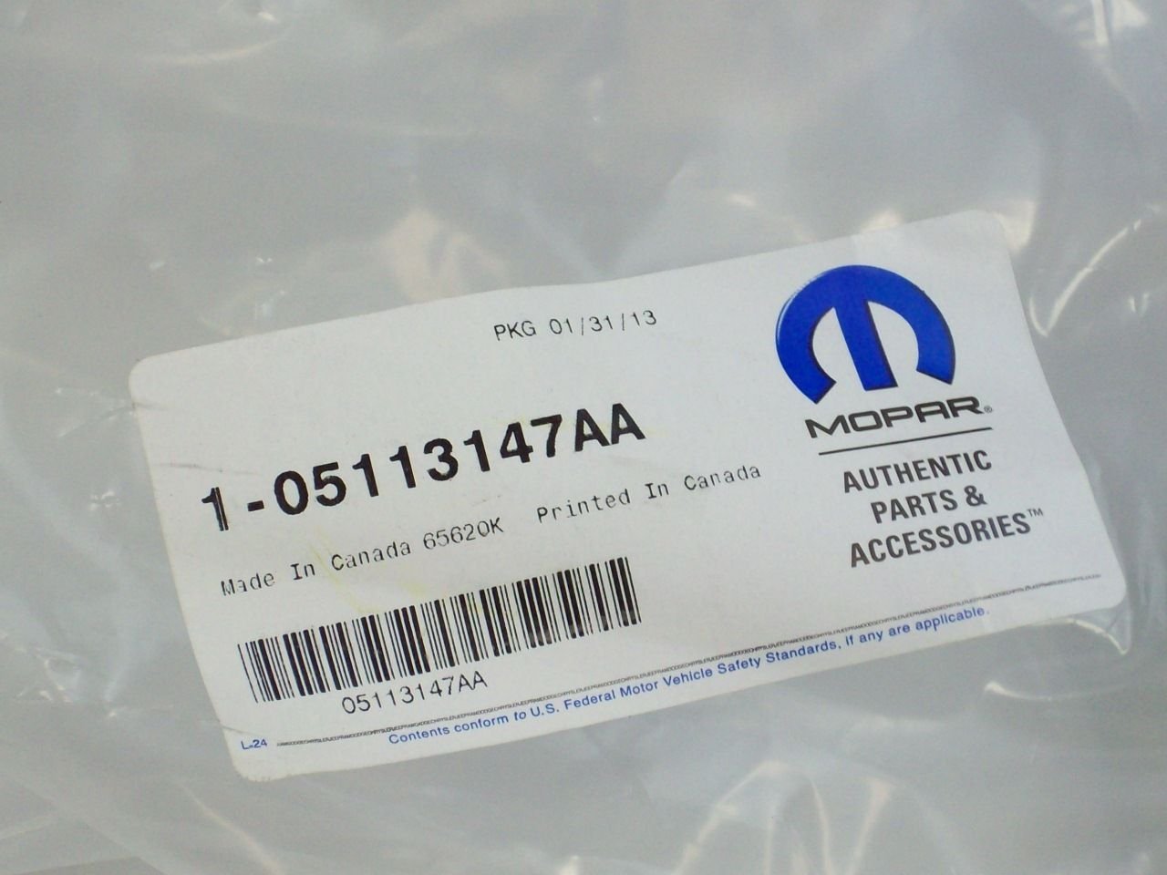 Dodge Grand Caravan Front Bumper Cover Left Trim Bezel Mopar 5113147AA