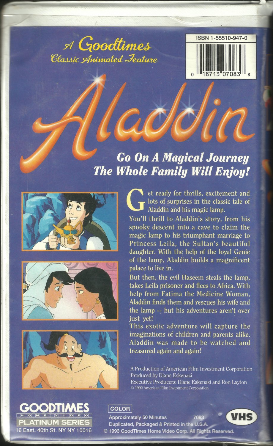 Aladdin (Goodtimes 1992 Clamshell) ⚑$⚬Ɩⅆ ⚪⋓Ϯ⚠