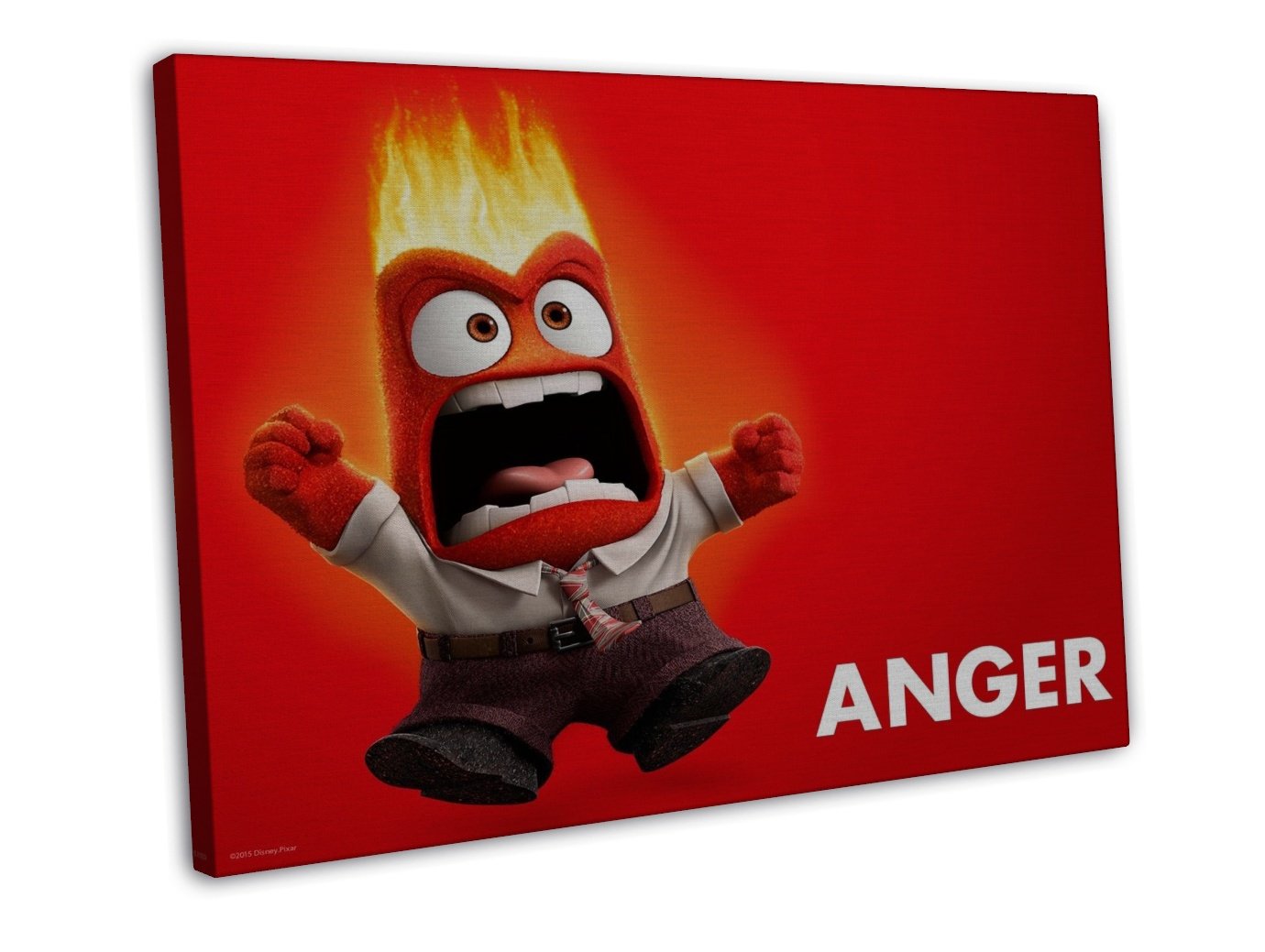 Inside Out Movie Wall Decor 20x16 Framed Canvas Print