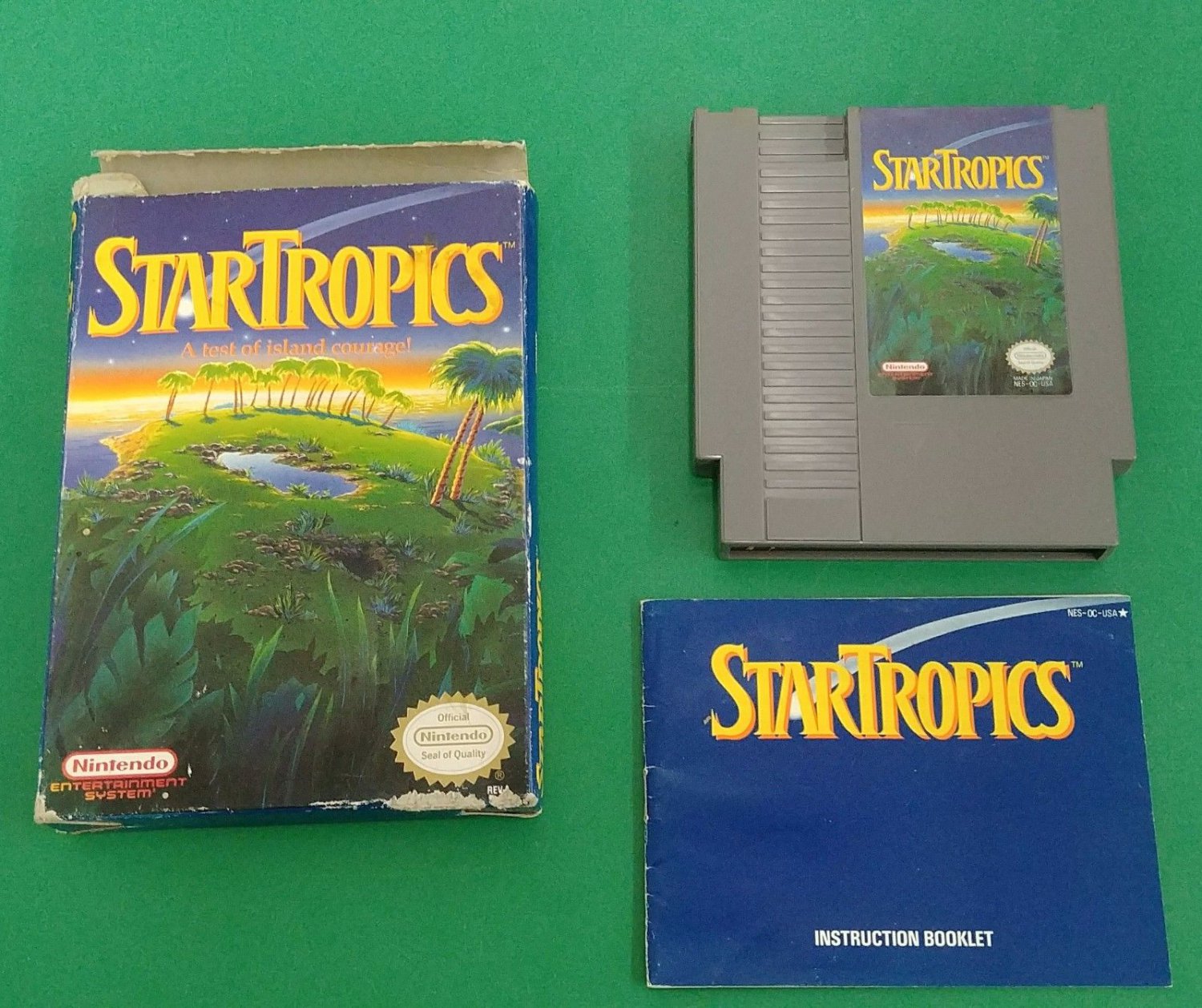 StarTropics (1990) NES Game w/ Original Box & Manual!