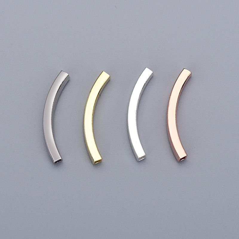 925 Sterling Silver DIY Hollow Jewelry Making Geometry Bend Tubes