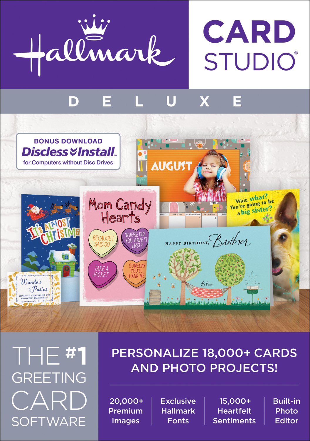 Hallmark Card Studio 2018 Deluxe 3 PC Latest Version Windows 