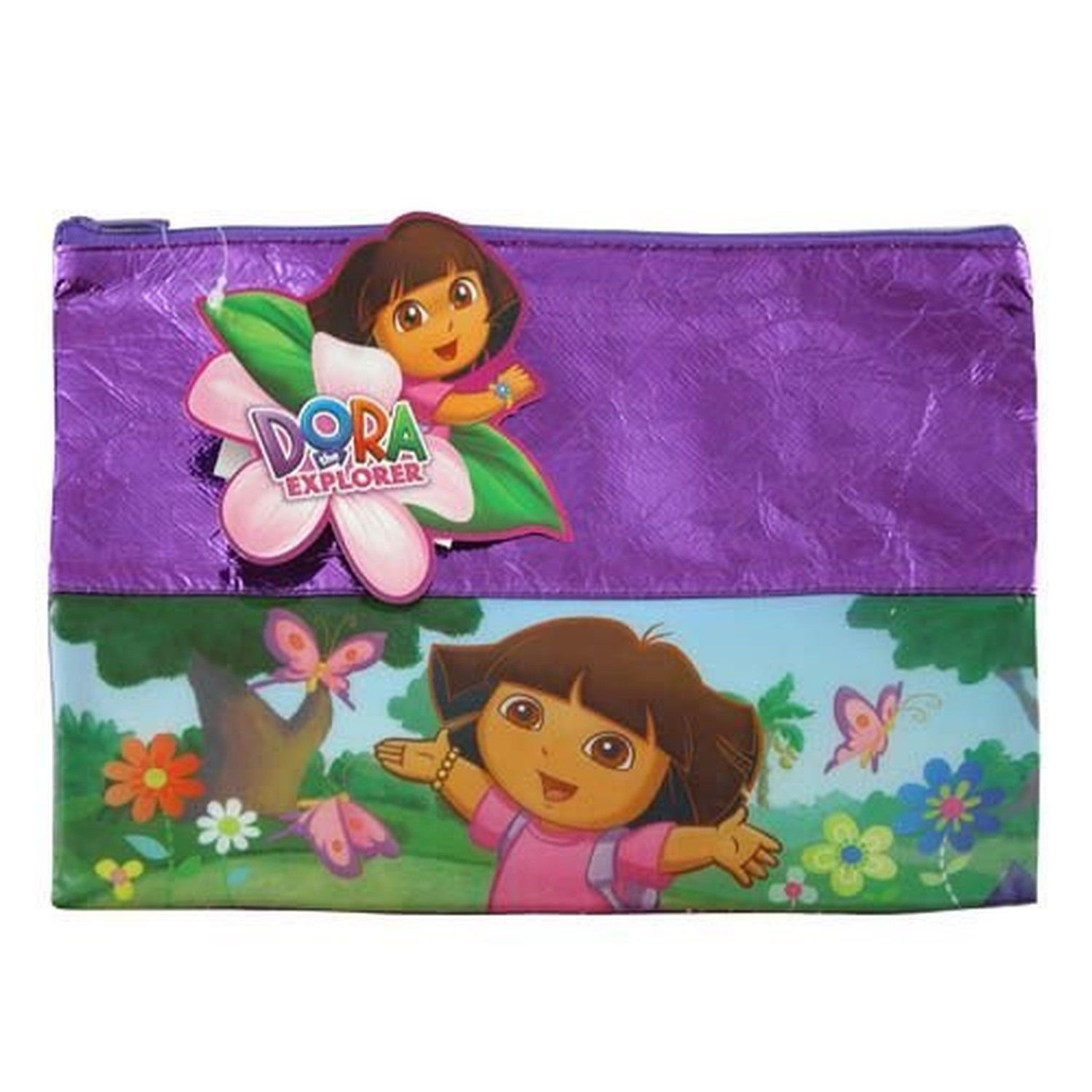 Dora the Explorer Foil Large Pouch with Zipper (set of 2)