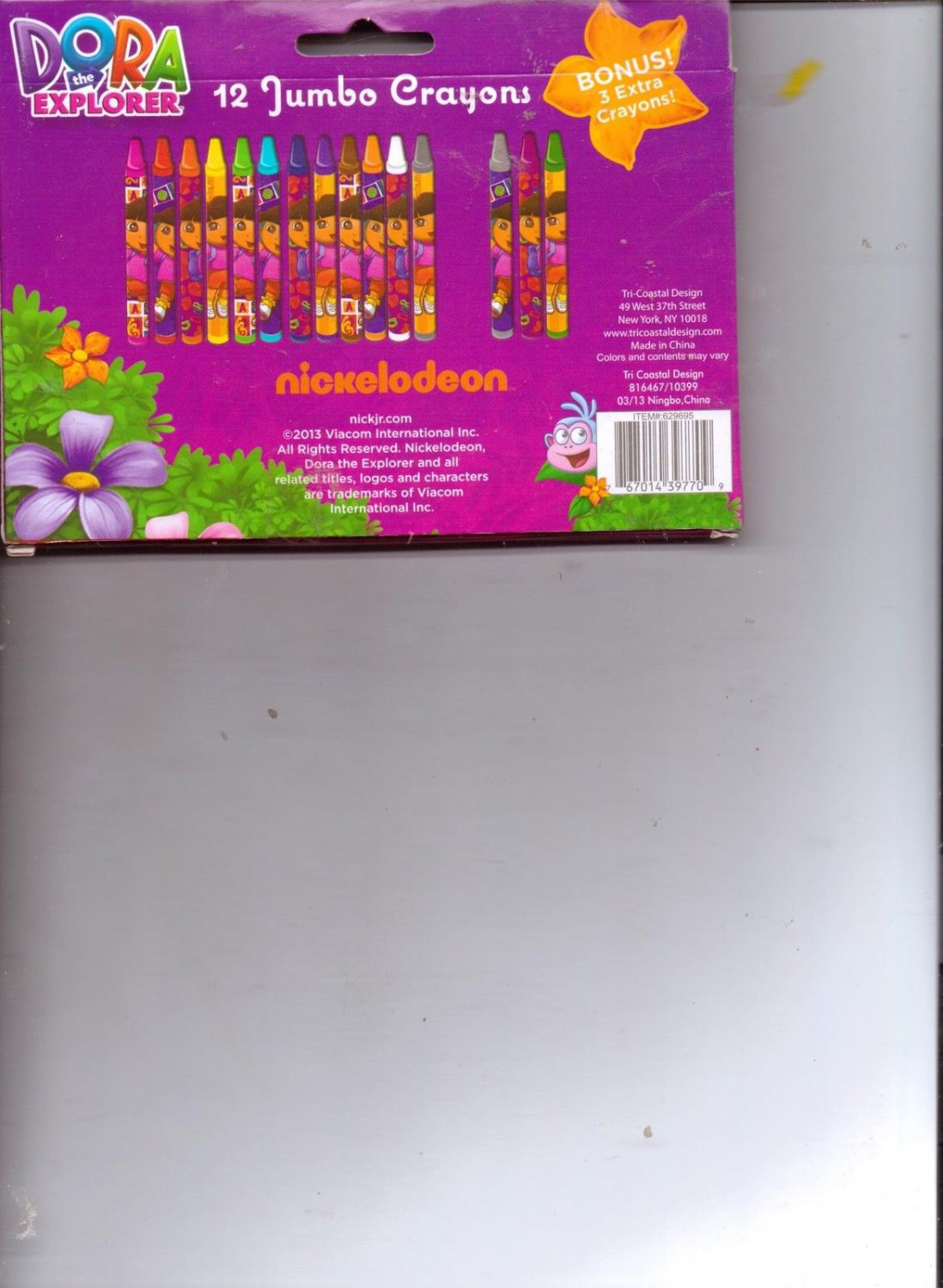 Dora the Explorer 12+3 bonus crayons