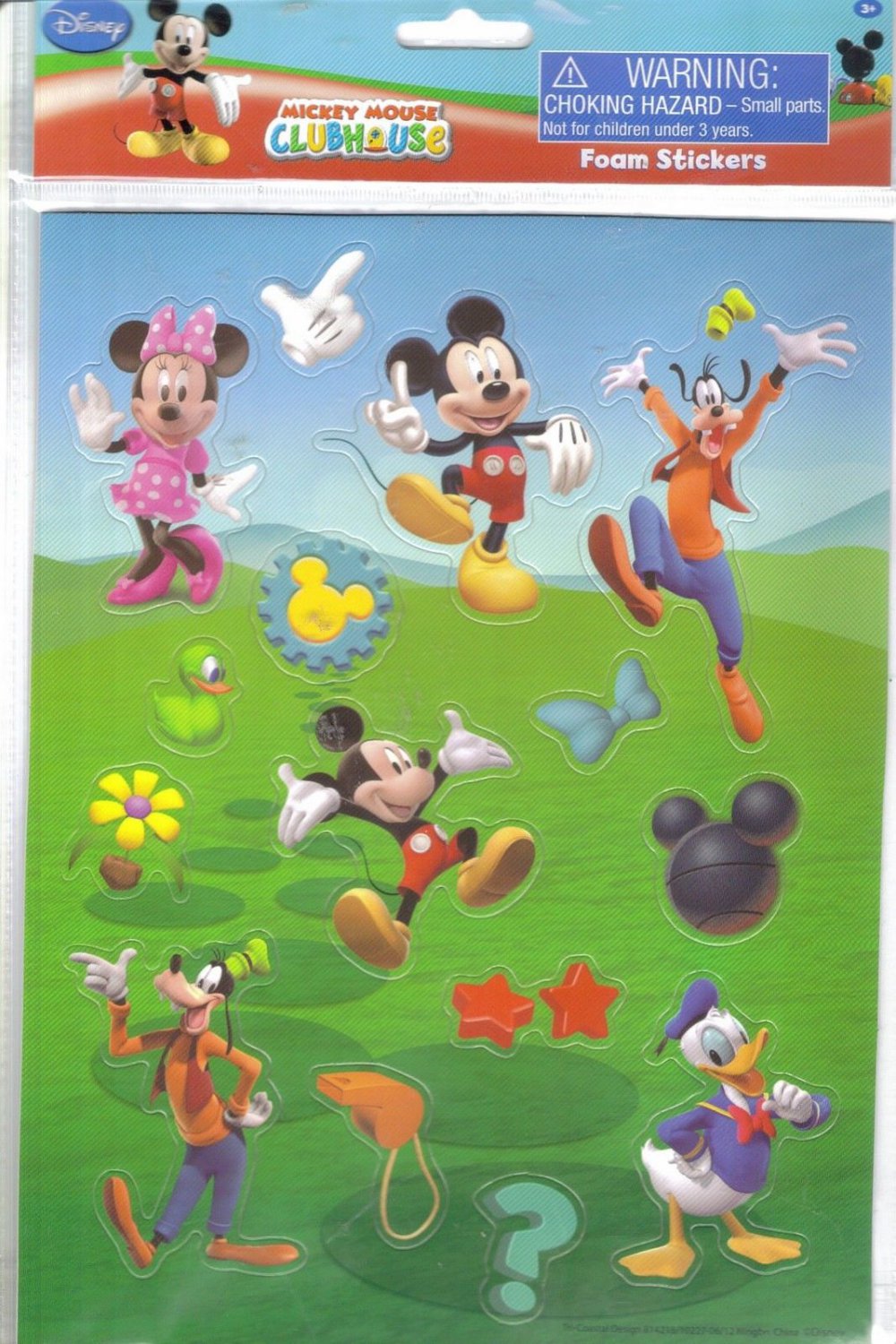 Mickey Mouse ClubHouse Foam Stickers (set of 2)