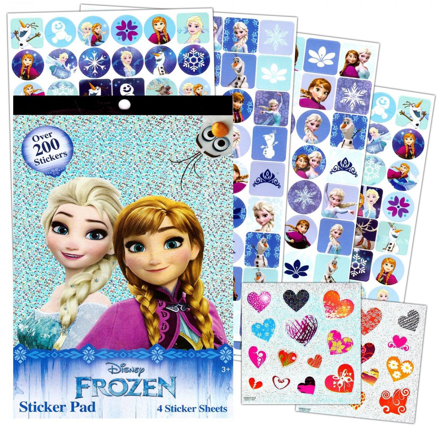 Disney Frozen Stickers - Over 200 Stickers - Elsa, Anna, Olaf, and Kristoff