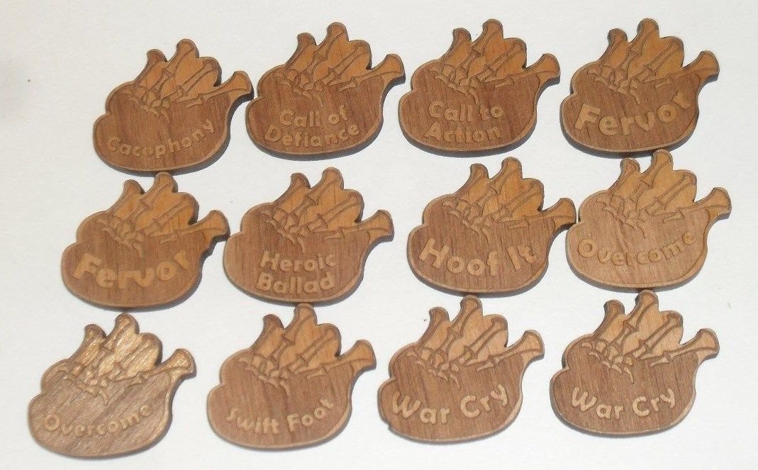 Muse on Minis Wooden Trollbloods Tokens MkII Hordes Missing Battle ...