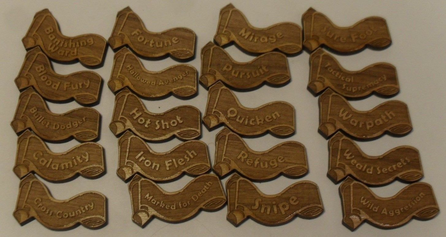 Muse on Minis Wooden Trollbloods Tokens MkII Hordes Missing Battle ...