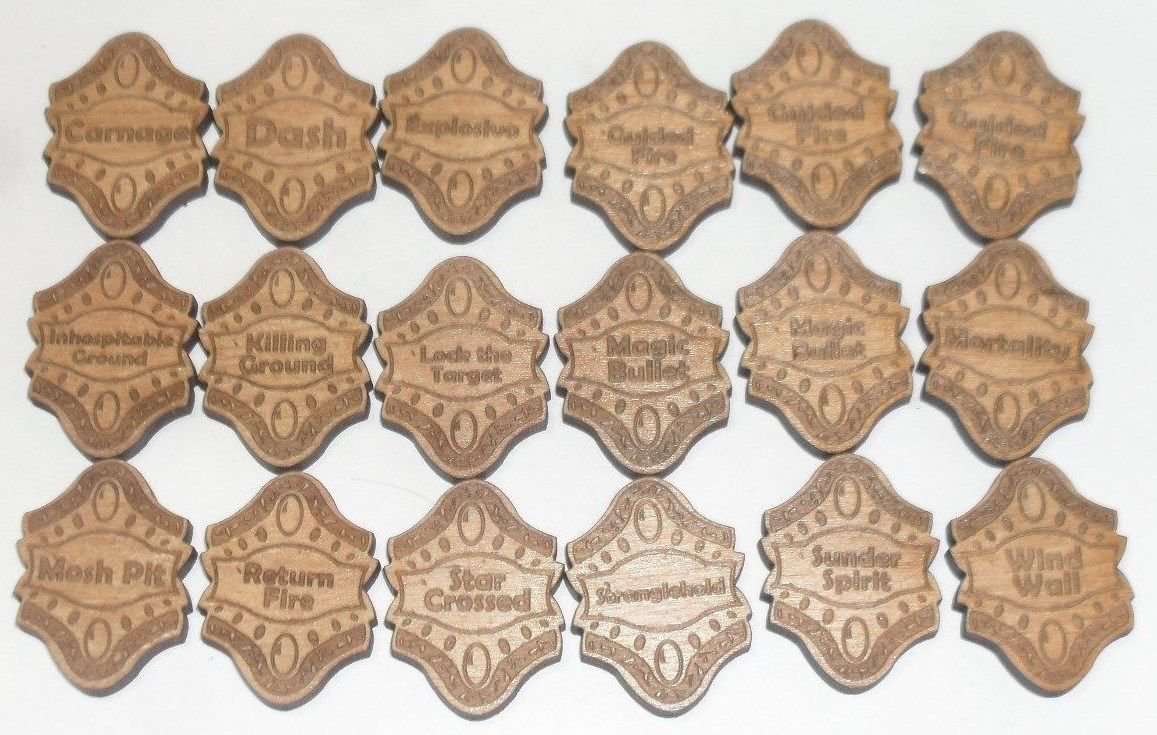 Muse on Minis Wooden Trollbloods Tokens MkII Hordes Missing Battle ...
