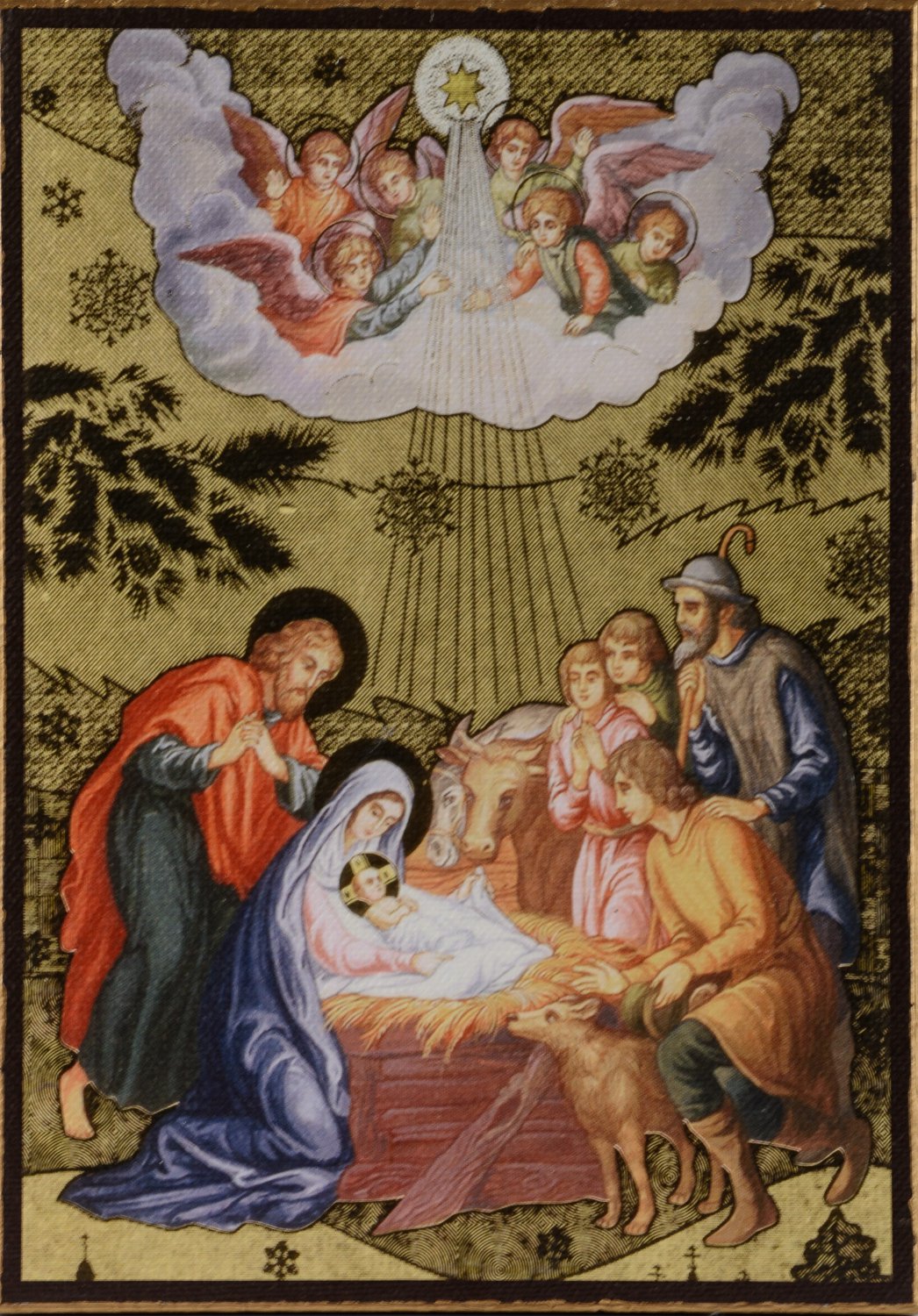Christian Icon The birth of Jesus, catholic and orthodox icons