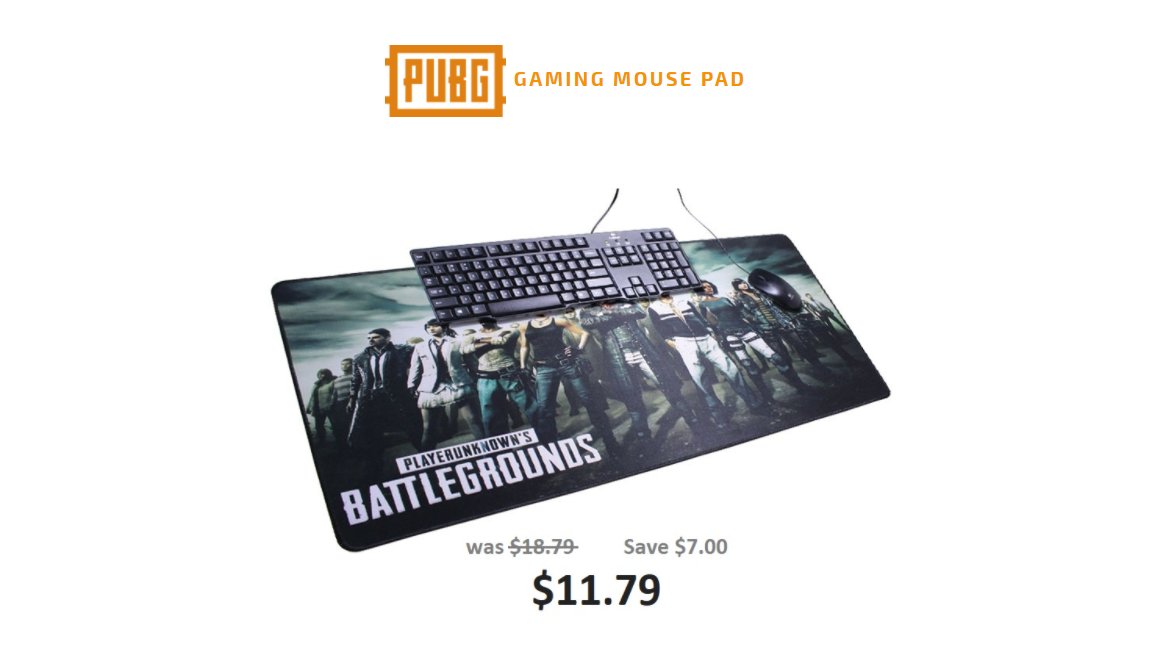 PUBG Mouse Pad | Playerunknown's Battlegrounds Mouse Pad | Player Unknown