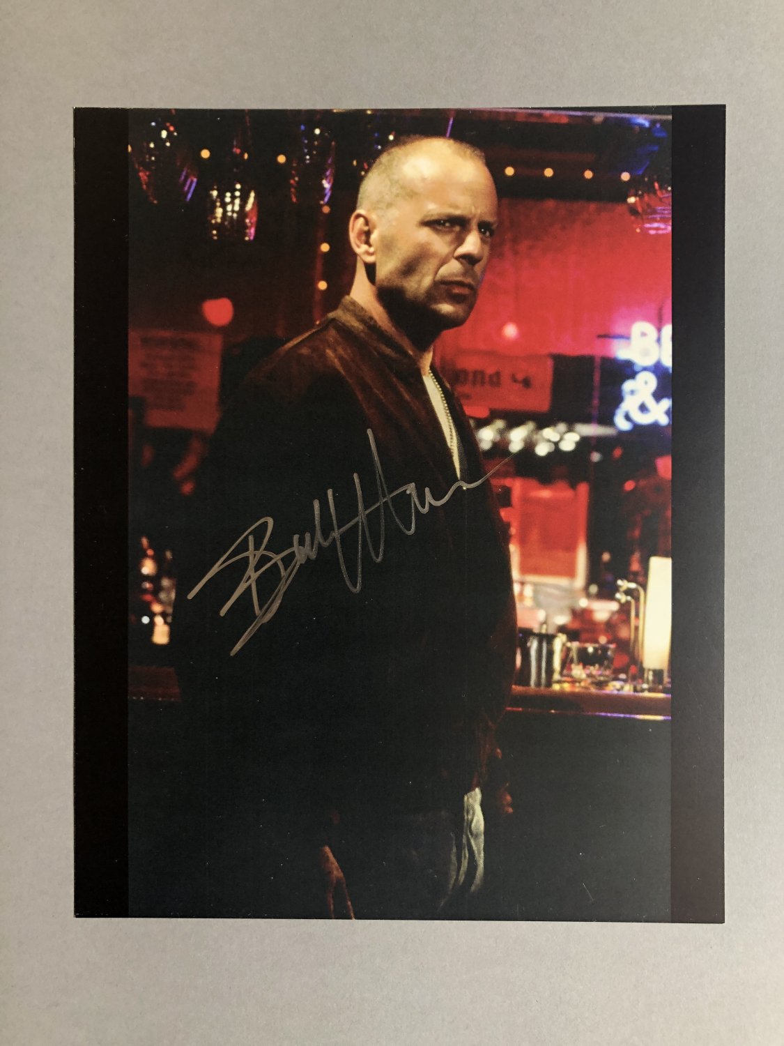 Bruce Willis Signed Movie Photo