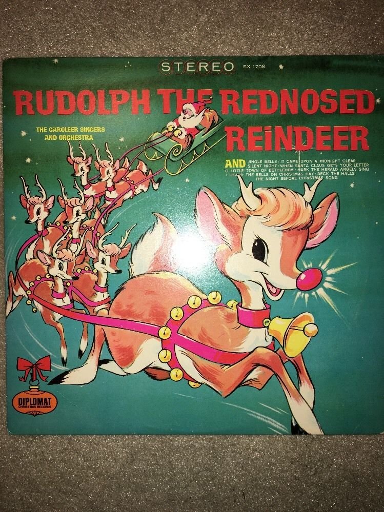 Rudolph The Rednosed Reindeer The Caroleer Singers & Orchestra LP ...