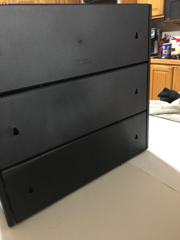 LASERLINE 18pc VHS RELEASE TAB SNAP-IN RACK BLACK STORAGE CASE WITH ...