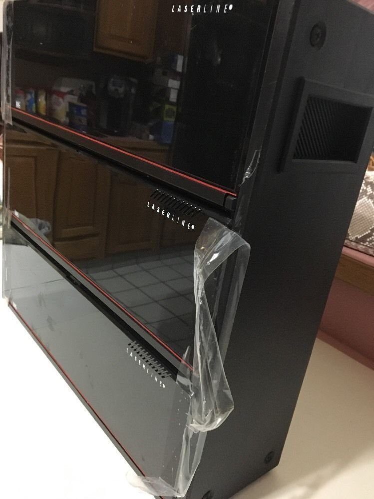 LASERLINE 18pc VHS RELEASE TAB SNAP-IN RACK BLACK STORAGE CASE WITH ...