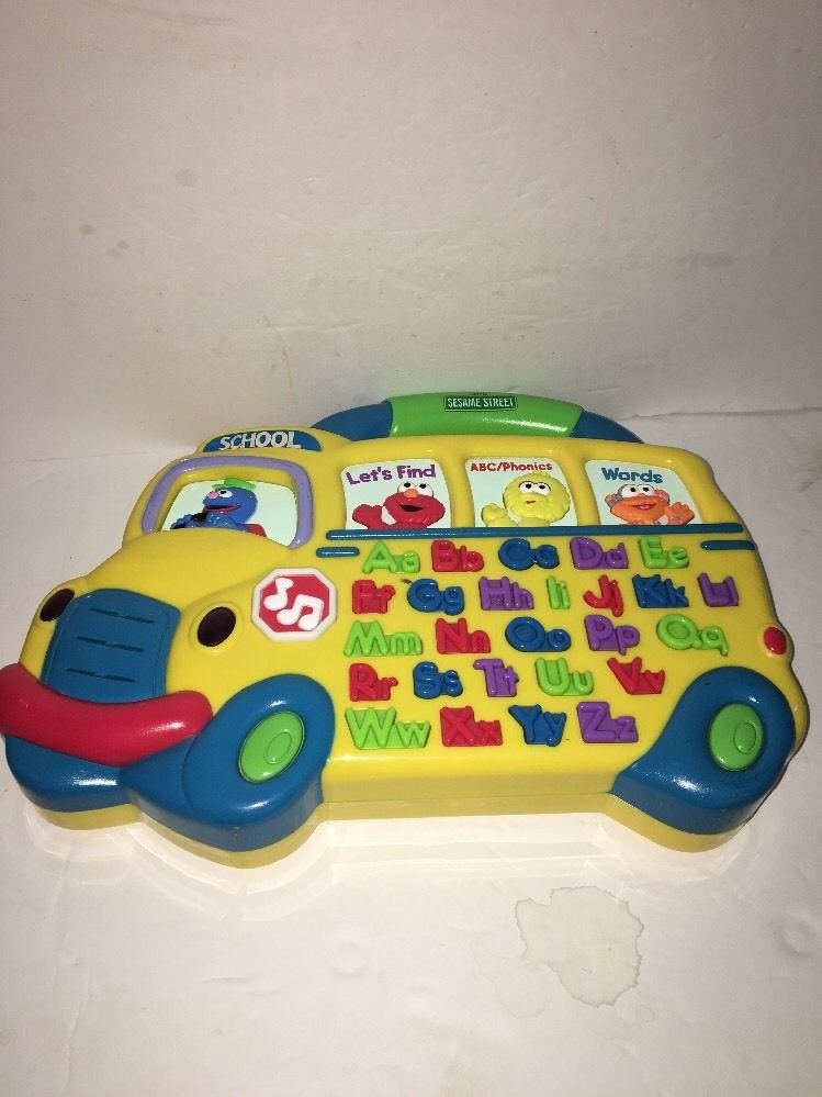 Sesame Street School Bus - Let's Find ABC Phonics & Words Educational ...