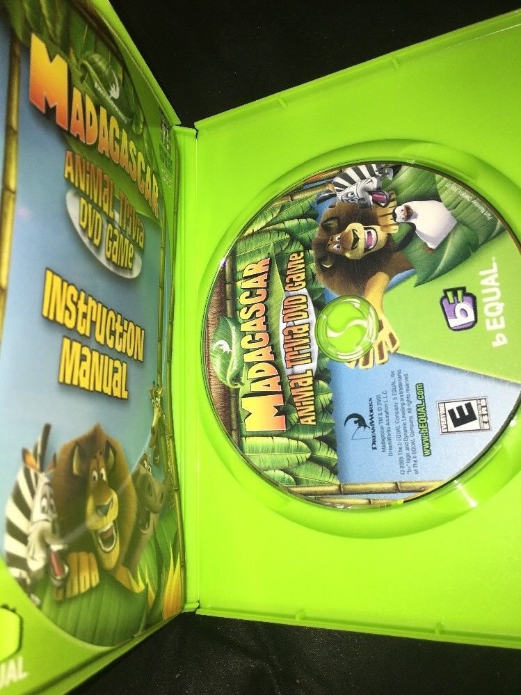 MADAGASCAR Animal Trivia DVD Game