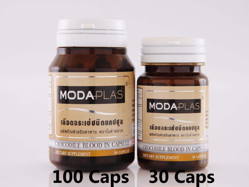 Crocodile Blood in Capsule Modaplas 100 +30 Capsules Rich in Protein