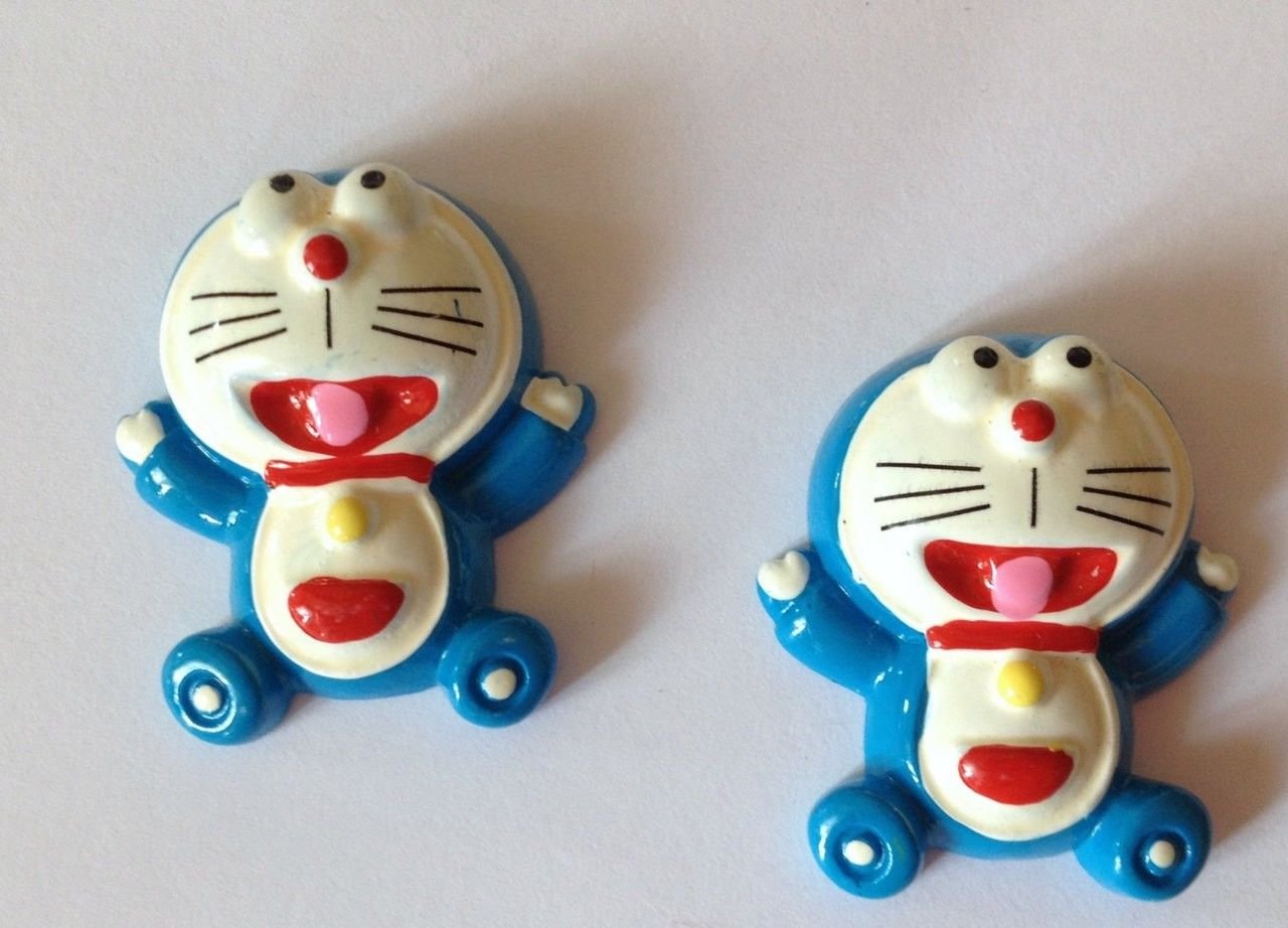 Doraemon Manga Resin Cabochons or Add Magnet (Set of 2)