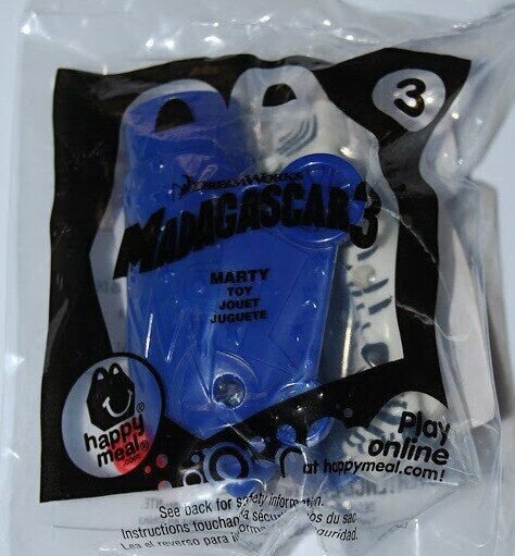 McDonald's Dreamworks Happy Meal 2012 Madagascar 3 Marty Toy #3