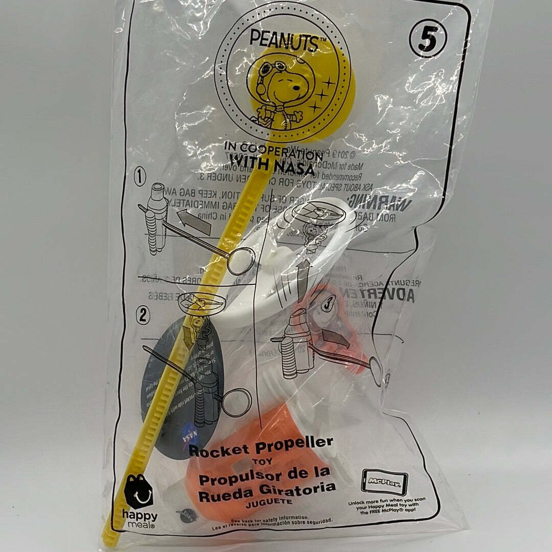 McDonalds 2019 Peanuts in Cooperation with NASA Rocket Propeller Toy #5