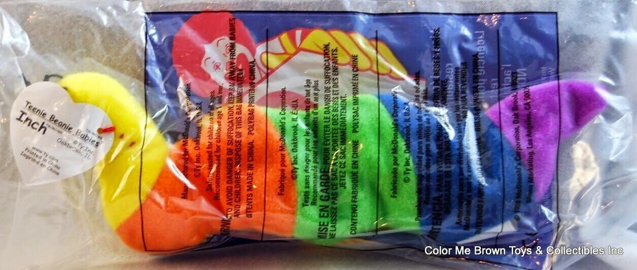 McDonald's 1998 Ty Teenie Beanie Inch the worm Toy #4