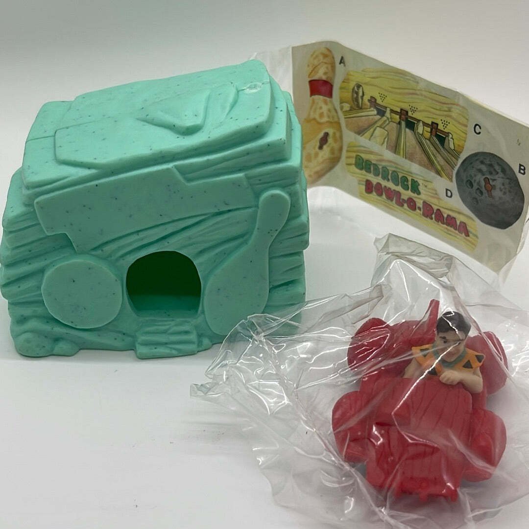 McDonald's 1993 Flintstones Fred & Bedrock Bowl-O-Rama Toy