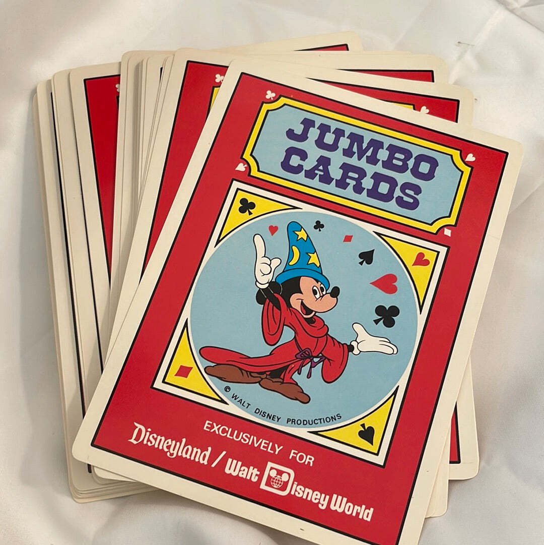 Disneyland Walt Disney World Jumbo Mickey Mouse Playing Cards Hong Kong