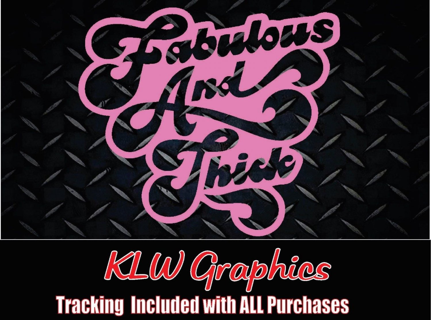 Fabulous and Thick * Vinyl Decal Sticker Car Truck Diesel Girly Country ...