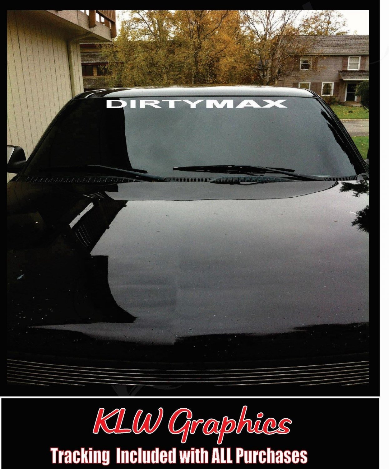 32" Dirtymax Duramax * Vinyl DECAL Sticker StacksDiesel TRUCK 2500 Soot ...