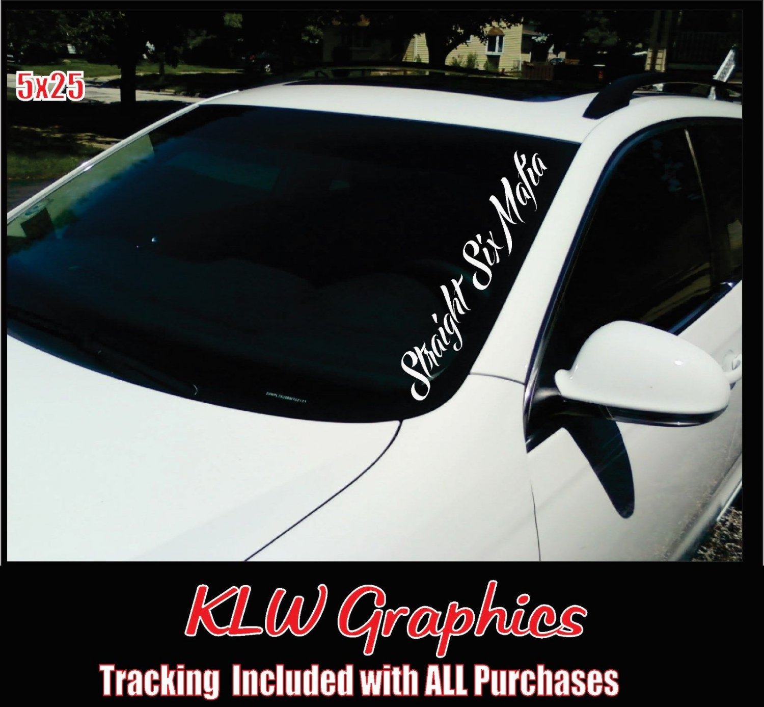 Straight six mafia window banner Decal vinyl sticker Duramax Diesel ...