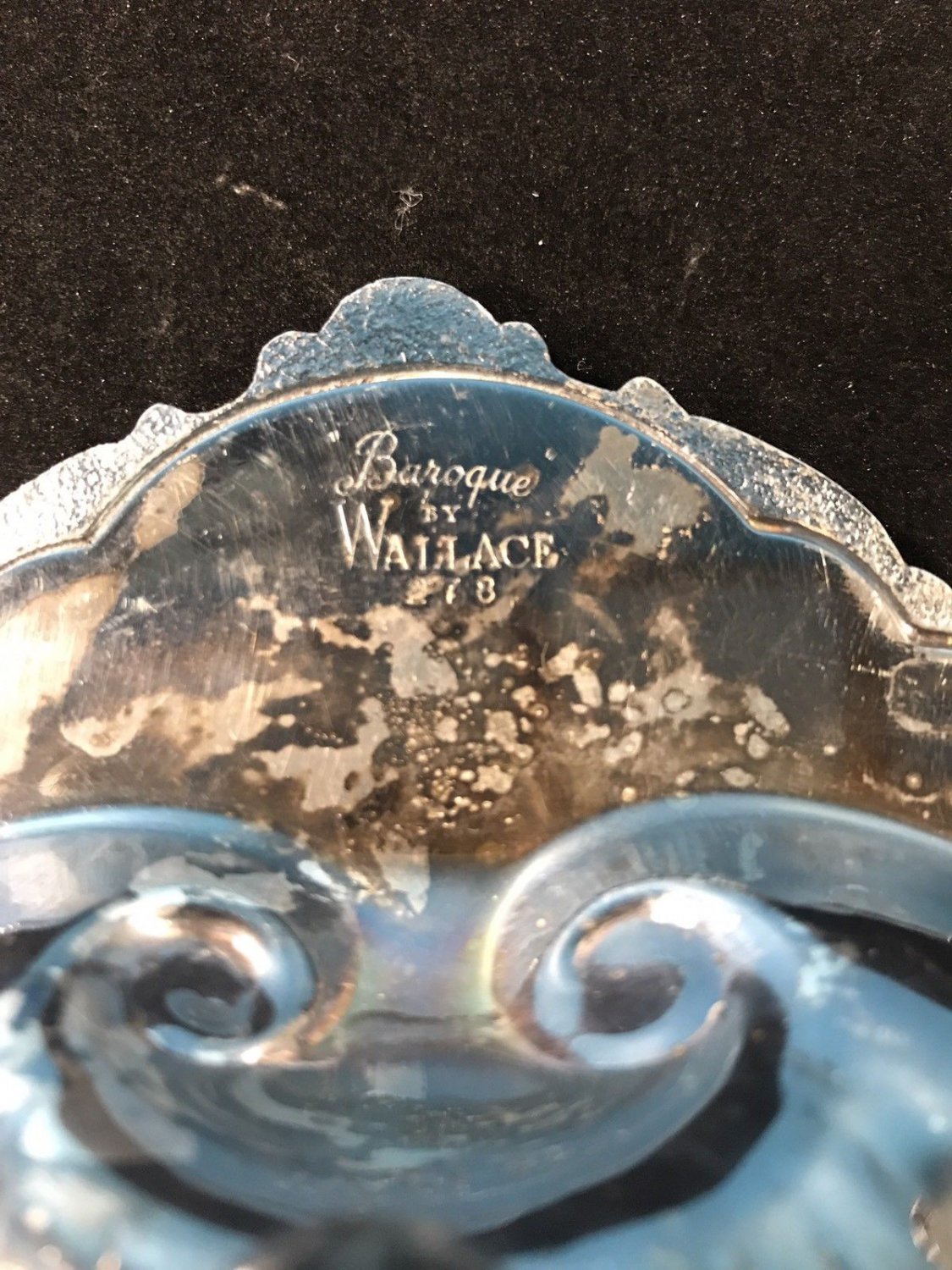 Wallace Baroque Shell Bon Bon Dish Silver Plate #278 7" Nautical Victorian