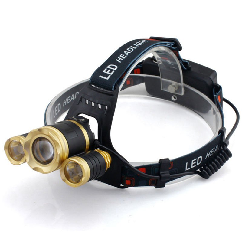 CREE 30000LM Zoom XML 3X T6 LED Headlamp Headlight 18650 Flashlight ...