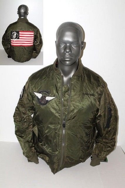 Grenade BOMBER FLIGHT JACKET OLIVE GREEN OMGN114H