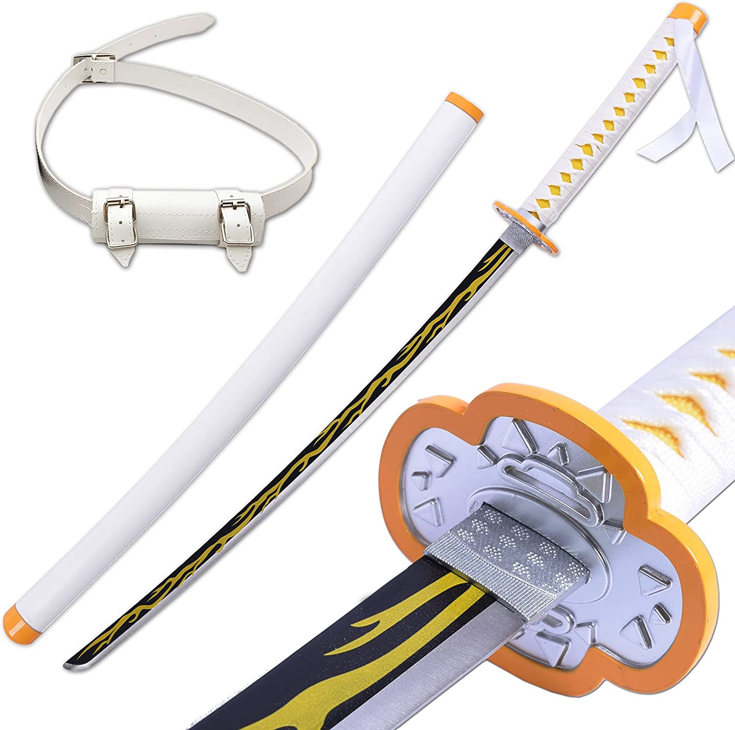 Agatsuma Zenitsu Anime Cosplay Sword, Demon Slayer Sword Real Metal