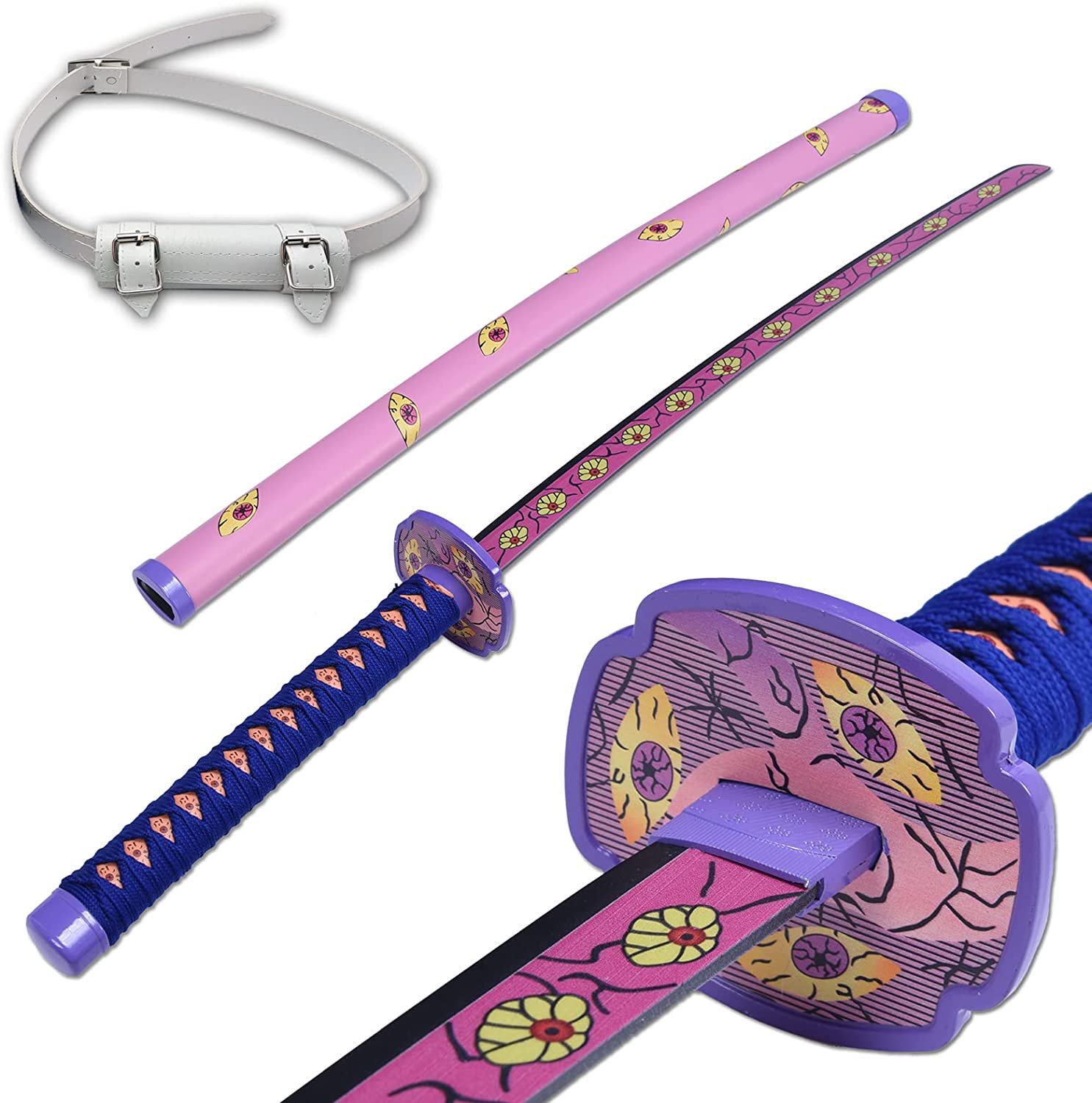 Kokushibou Anime Cosplay Sword, Demon Slayer Sword Real Metal