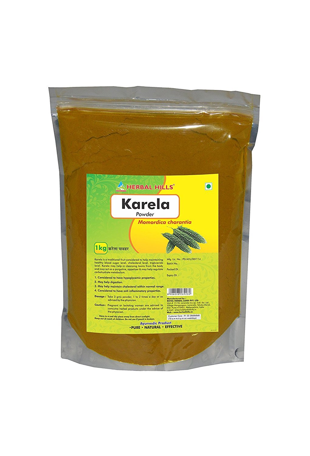 Bitter Melon / Karela Powder - 1kg - Herbal Hills