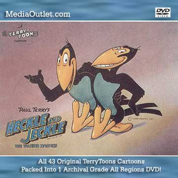 Heckle And Jeckle Cartoons DVD Archival Grade All 43 TerryToons