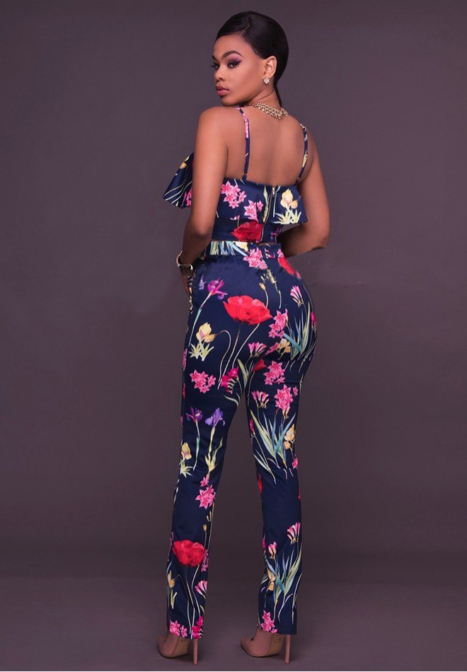 Floral Print Two Piece Set