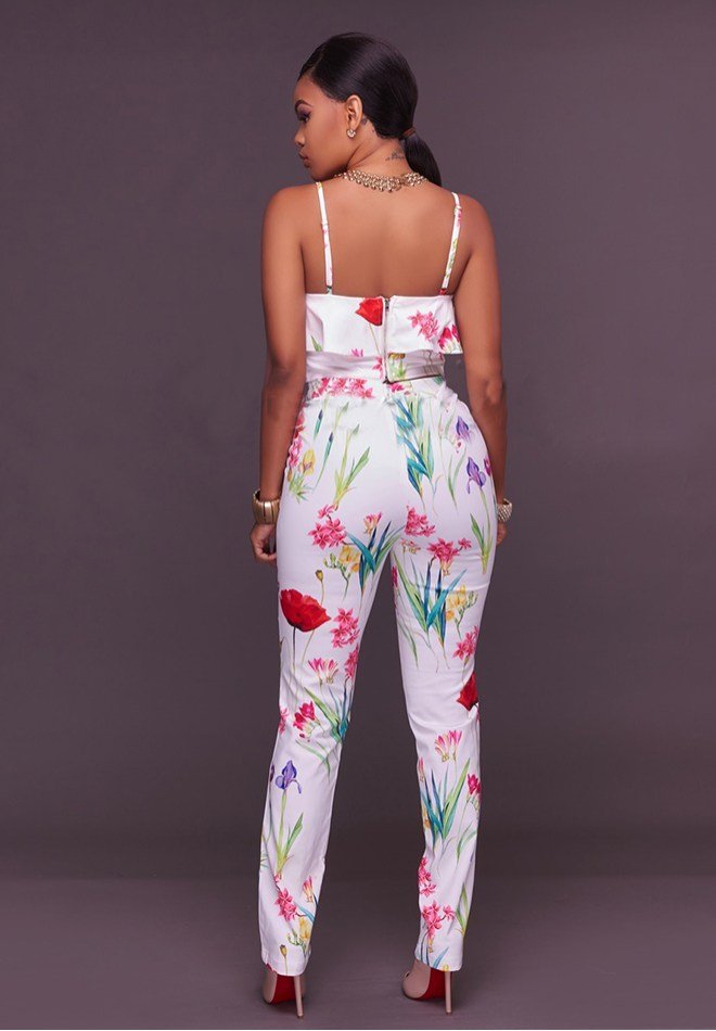 Floral Print Two Piece Set