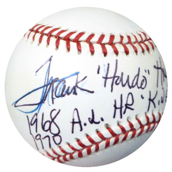 Frank Howard Senators Signed Autographed Official AL Baseball BECKETT