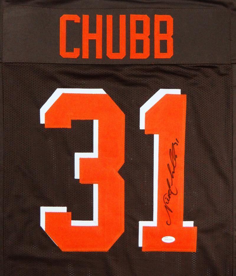 Nick Chubb Signed Autographed Cleveland Browns Jersey JSA