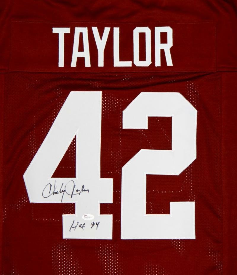Charley Taylor Autographed Signed Washington Jersey JSA