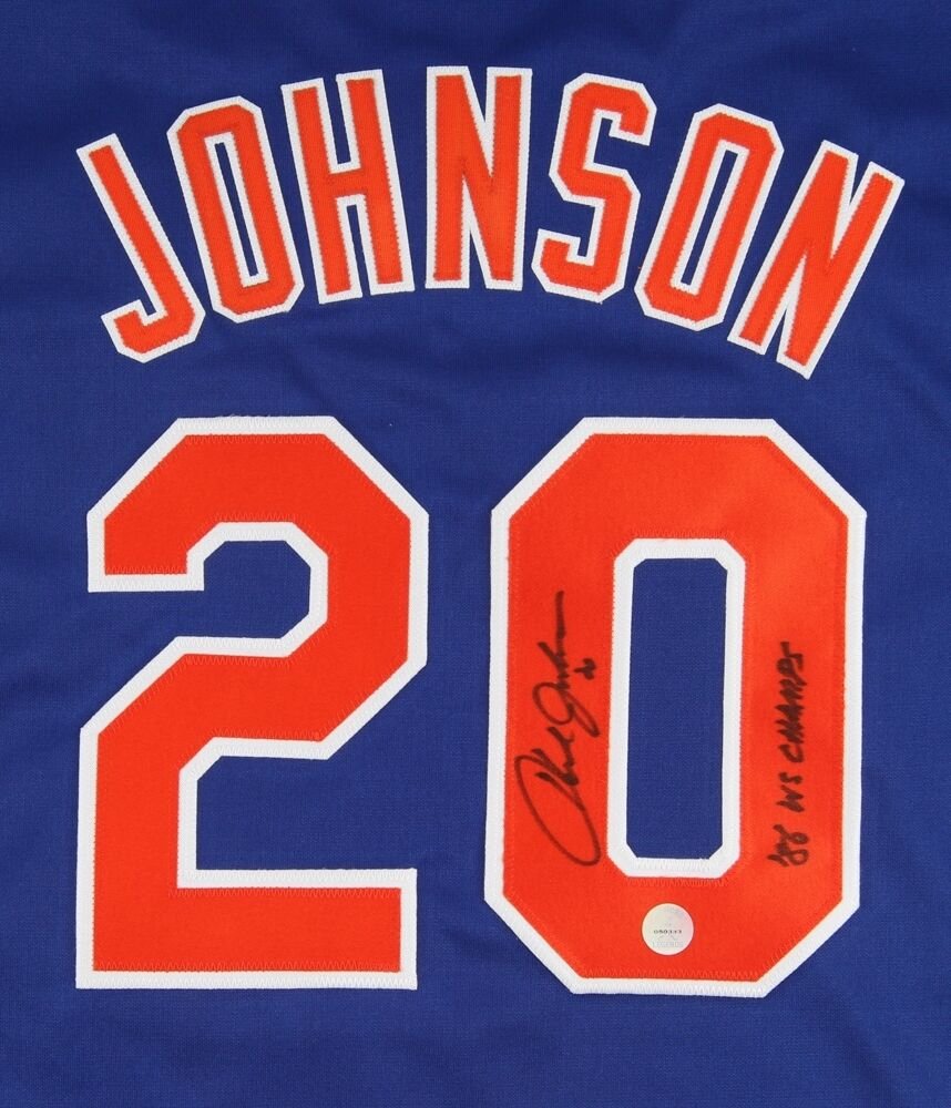 Howard Johnson Signed Autographed New York Mets Jersey COA