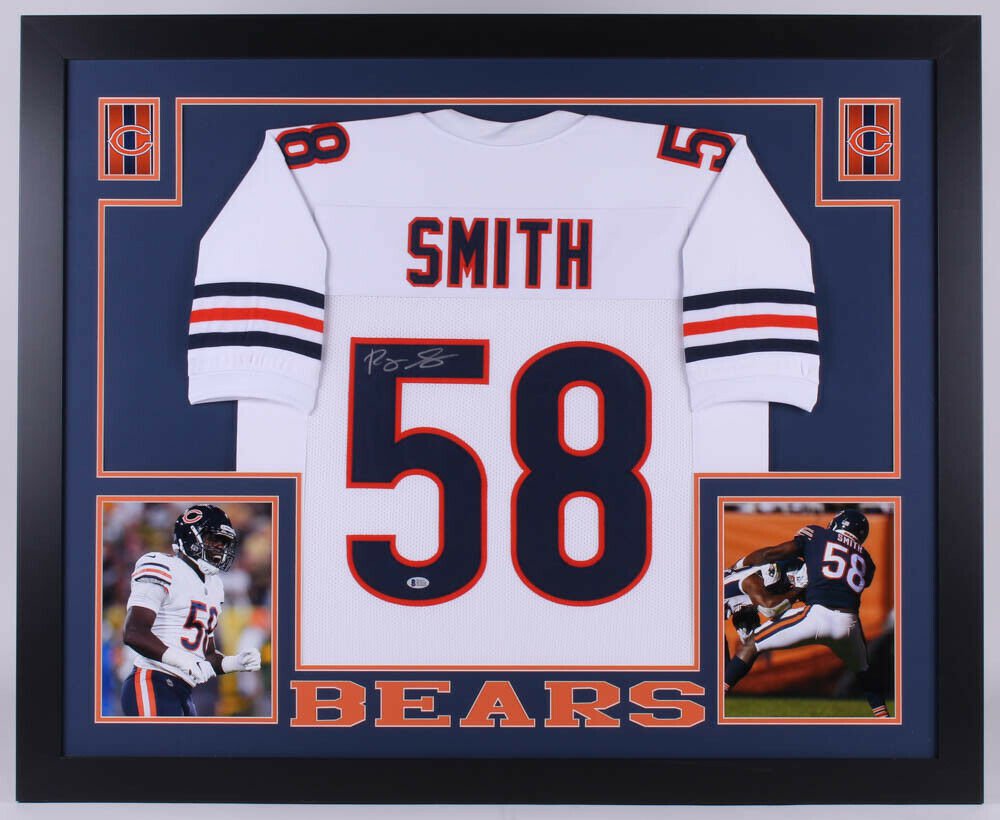 Roquan Smith Autographed Signed Framed Chicago Bears Jersey BECKETT