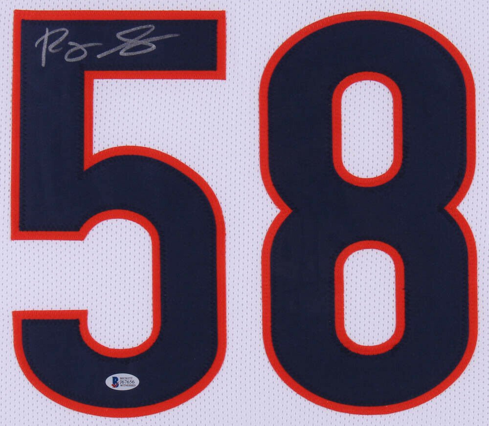 Roquan Smith Autographed Signed Framed Chicago Bears Jersey BECKETT